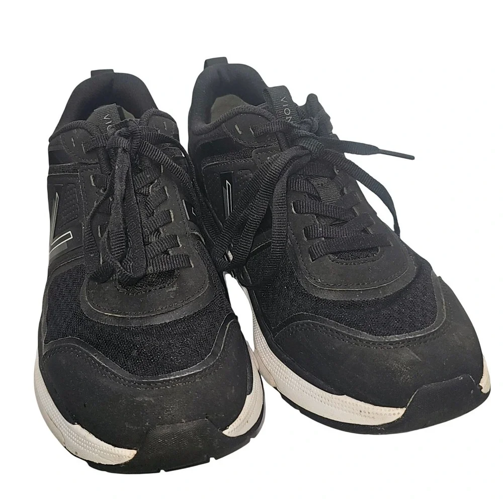 Vionic | Shoes | Vionic Strider Walking Shoes Womens 8 Black Mesh ...